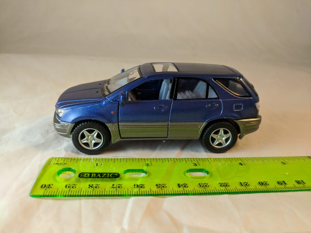 Blue Lexus RX300 Diecast Toy Car by Kinsmart 1:36 Scale – Fakie Spaceman