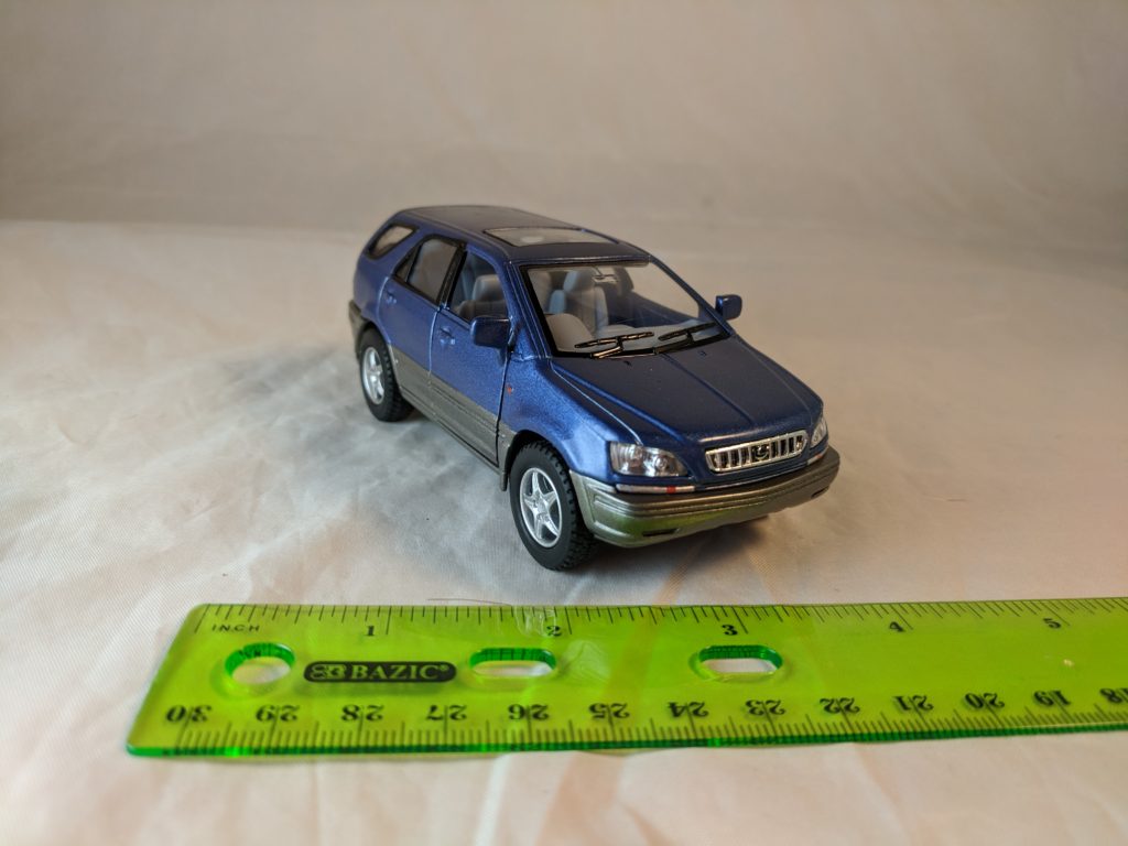 Blue Lexus RX300 Diecast Toy Car by Kinsmart 1:36 Scale – Fakie Spaceman