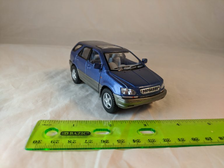 Blue Lexus RX300 Diecast Toy Car by Kinsmart 1:36 Scale – Fakie Spaceman