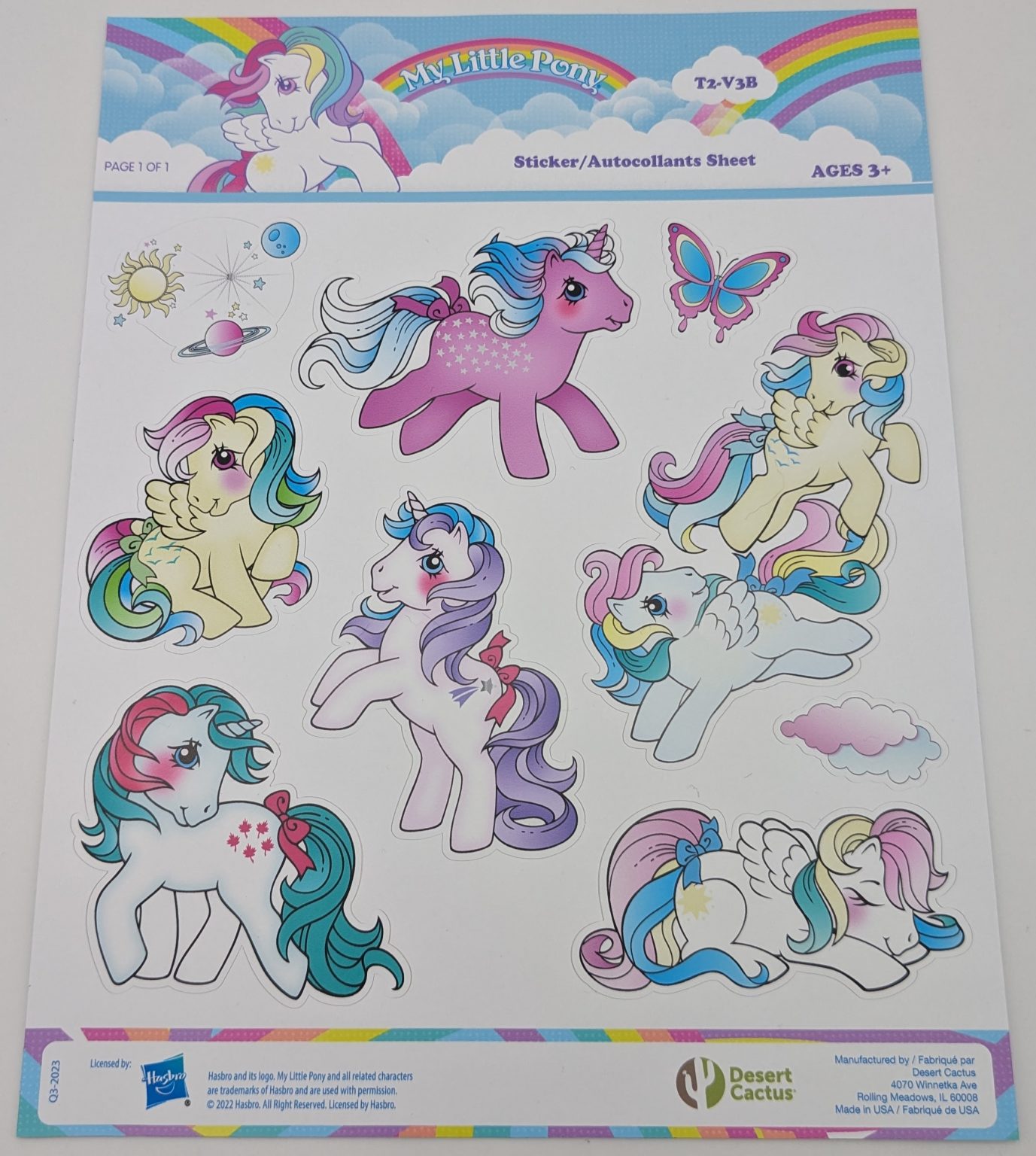 My Little Pony G1 Repro Stickers – Licensed by Desert Cactus – Fakie ...